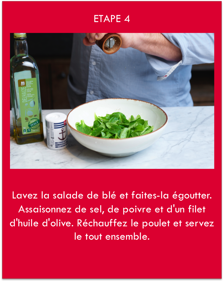 Recette de la semaine : Poulet avec compote pomme-céleri